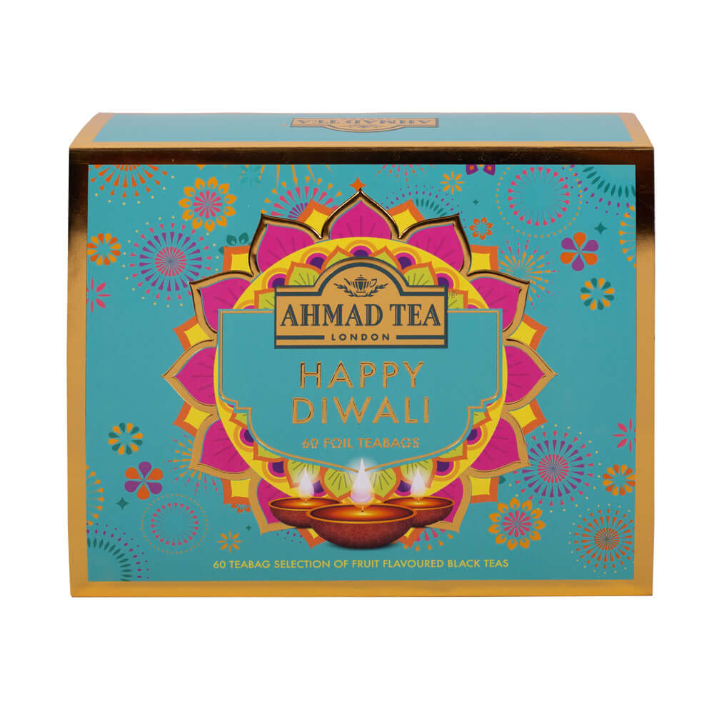 Happy Diwali Fruit Tea Gift Set | 60 Premium Teabags, 6 Fruity Flavours ...