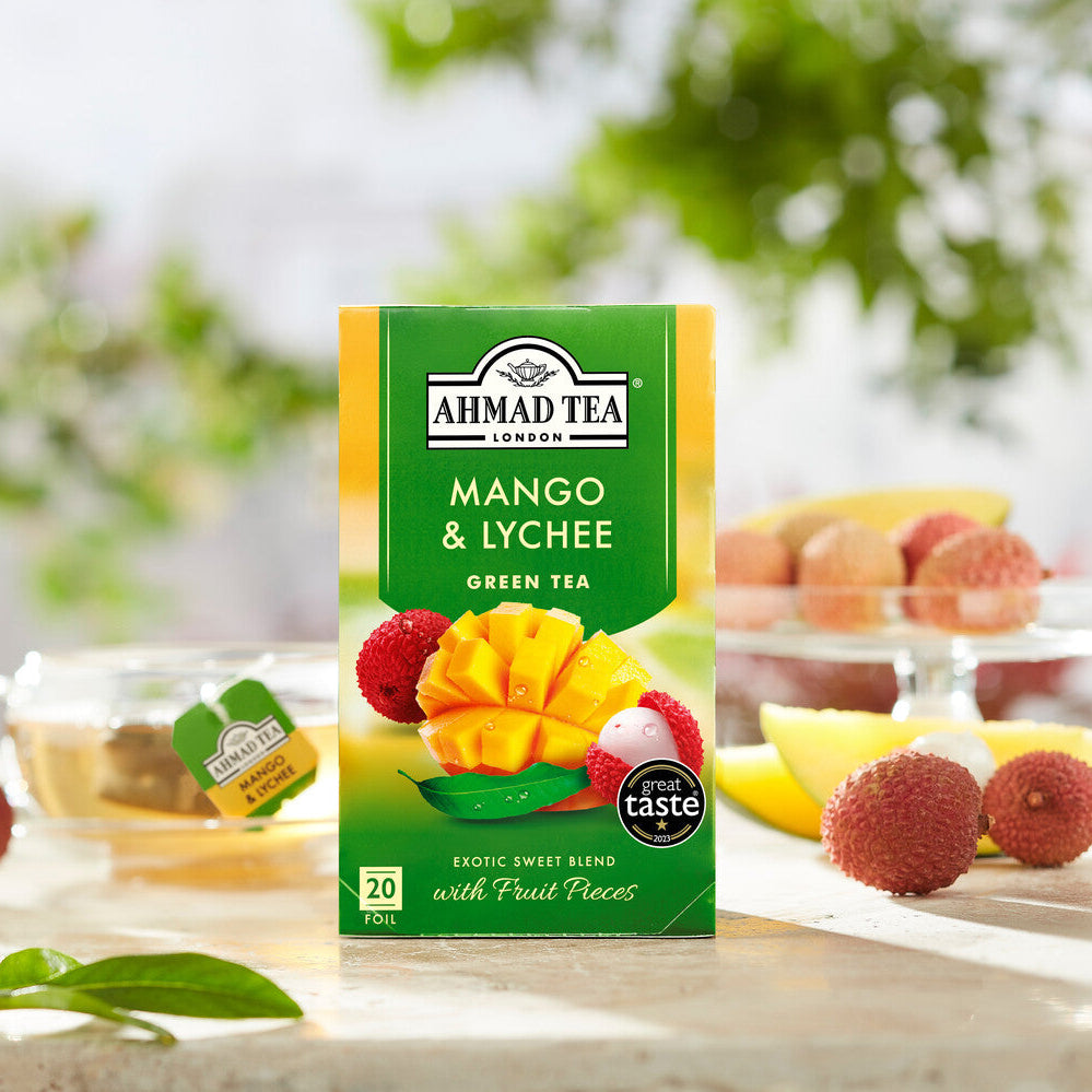 Mango & Lychee Green Tea – Teabags | Green Teas | AhmadTea.com – Ahmad tea