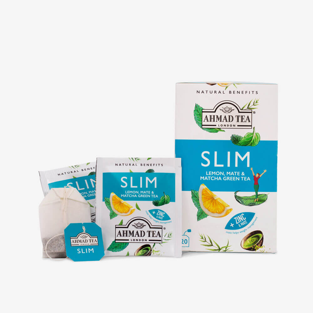 Lemon, Mate & Matcha Green Tea "Slim" Infusion - Teabags | Natural ...