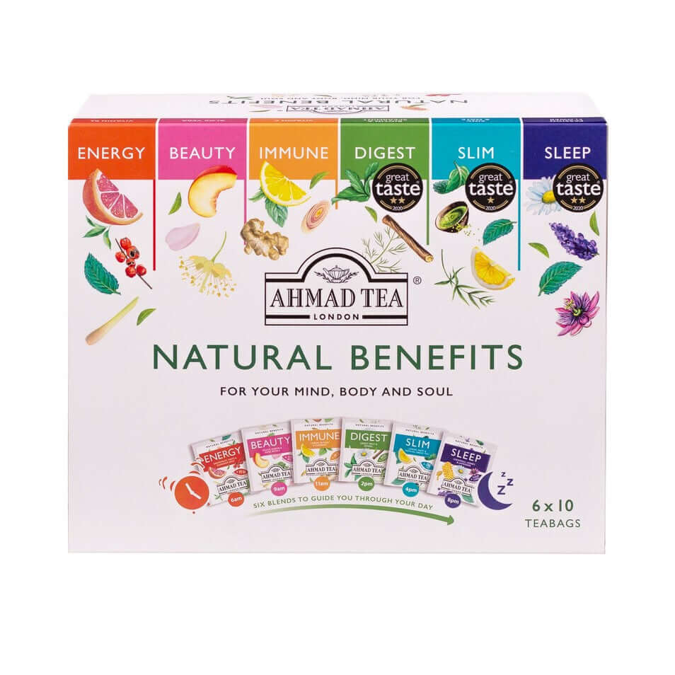 Natural Benefit Selection Pack - 60 Teabags | Tea Selections | AhmadTea ...