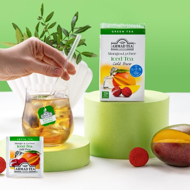 Mango & Lychee Green Tea – Teabags | Cold Brew Teas | Ahmad Tea