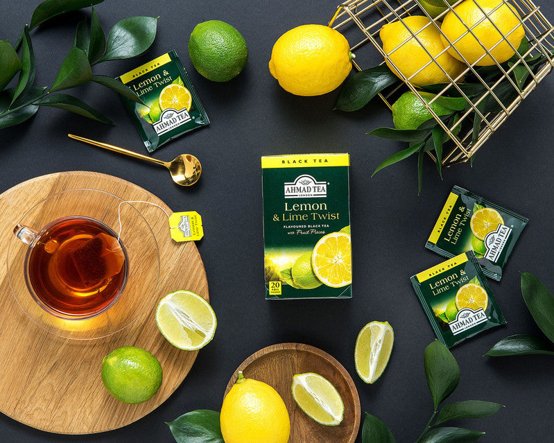 Lemon & Lime Twist Tea – Teabags | Fruit Teas | Ahmad Tea