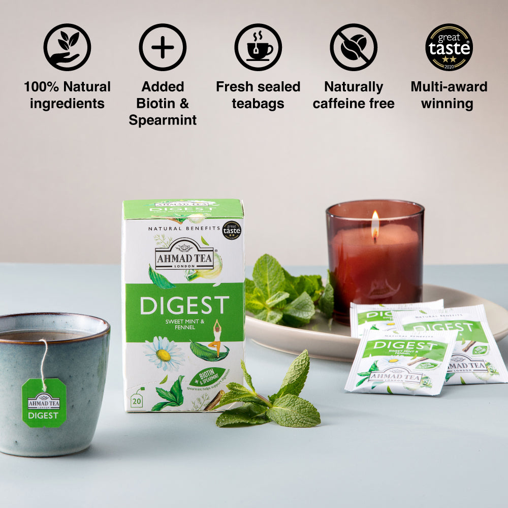 Sweet Mint & Fennel "Digest" Infusion - Teabags | Natural Benefits ...